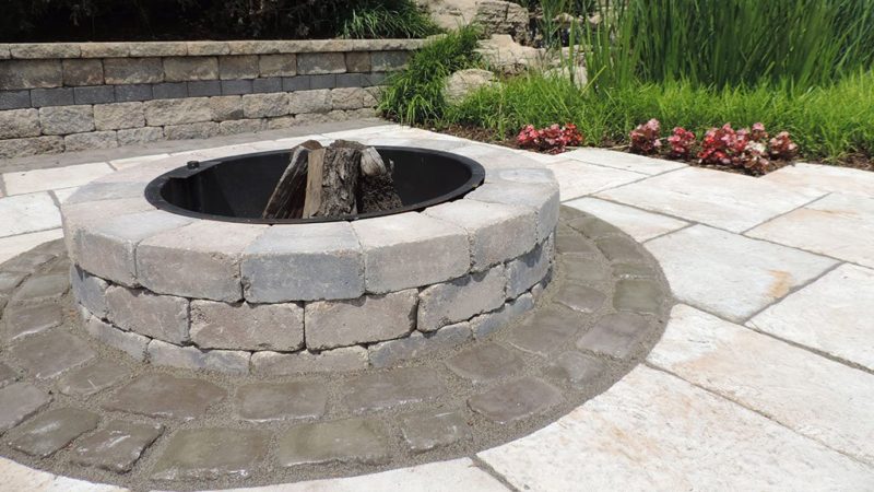 Unilock Sunset Firepit Kit - Old Station Landscape & Masonry Supply ...