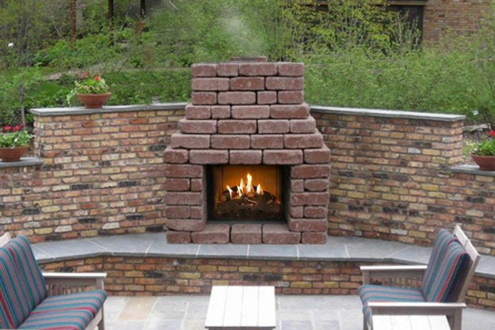 Stone Age Patio Series Fireplace - Old Station Landscape & Masonry ...