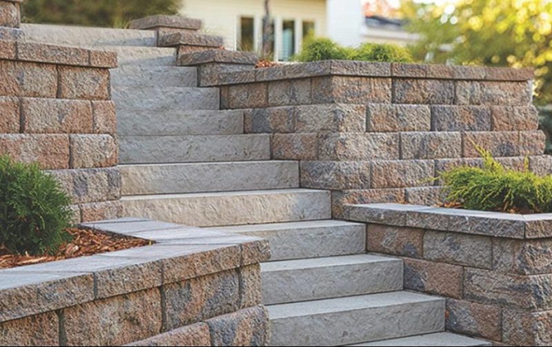 Landings Step - Old Station Landscape & Masonry Supply Norton MA