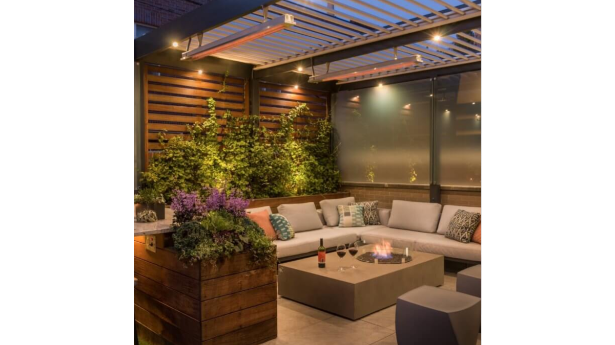 Infratech Comfort SL-Series Heater - Slim Electric Outdoor Heating