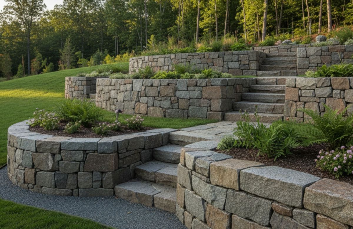 Natural Stone Retaining Wall: Costs, Design and Tips