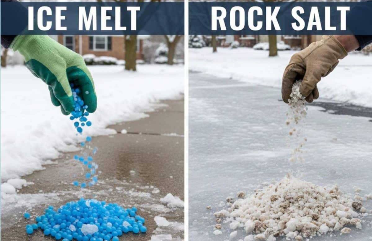 What is the Difference Between Ice Melt and Rock Salt?